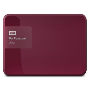 wd 3tb berry my passport ultra portable external hard drive - usb 3.0 - wdbbkd0030bby-nesn