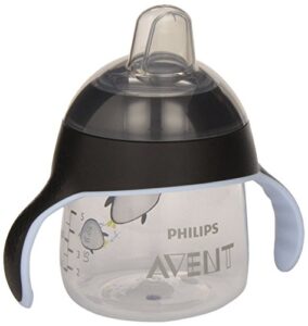 avent premium spout penguin cup, 7 ounce single mixed