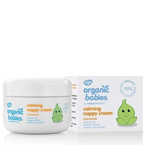 green people organic babies calming nappy cream 50ml | natural & organic zinc oxide nappy cream | eczema-friendly, gentle on sensitive skin & suitable from birth | paraben free | vegan, cruelty free