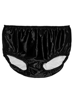 adult swim diapers - reusable diaper for the pool - my pool pal (m-waist: 30-40"; leg: 19-25", black)