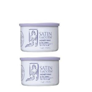 satin smooth honey wax with vitamin e 2 pack by satin smooth