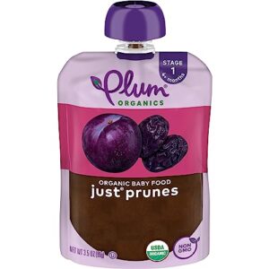 plum organics just prunes, 3.5 oz (1 pack) packaging may vary