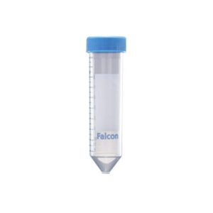 corning 352070 polypropylene falcon graduated tube, 50 ml capacity, 30 mm od x 115 mm l, 9400 x g maximum rcf, 25/bag packaging