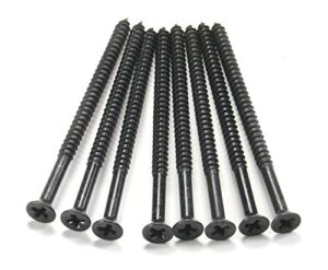 hinge outlet oil rubbed bronze wood screws 9 x 3 inch - 96 pack