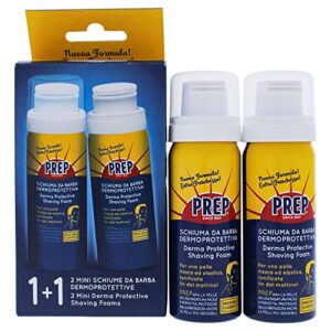 prep derma protective shaving foam for men, 2 count