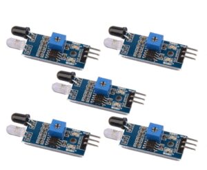 daoki 5 pcs ir infrared obstacle avoidance sensor module for arduino smart car robot 3-wire