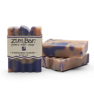 zum bar goat's milk soap - frankincense-lavender - 3 oz (3 pack)