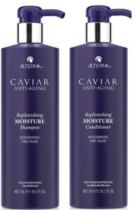 alterna caviar anti-aging replenishing moisture shampoo/ conditioner, 16.5 fl. oz (pack of 2)