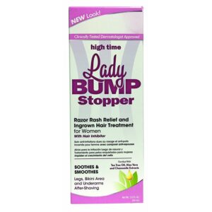 high time high time lady bump stopper razor rash relief & ingrown hair treatment for women, 2 oz, 2 oz