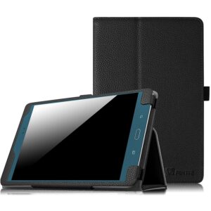 fintie folio case for samsung galaxy tab a 8.0 (previous model 2015), slim fit premium vegan leather cover compatible galaxy tab a 8.0 sm-t350/p350 2015 (not fit 2017/2018 version), black