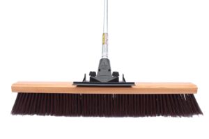 flexsweep unbreakable commercial push broom (contractors 24 inch) coarse bristles