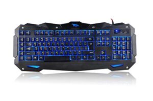 imicro cobra 110-key led backlit usb gaming keyboard (im-kbcobv8)