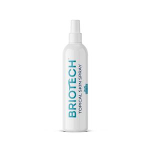 briotech topical skin spray, hypochlorous acid spray for body & face, eyelid cleanser, hocl facial mist, support against irritation and redness, stocking stuffers, packaging may vary, 4 oz, 1 ct