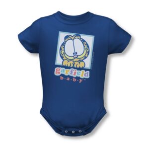 garfield - baby infant t-shirt in royal blue, 0-6 months, royal