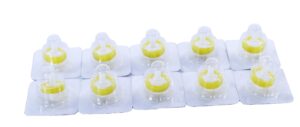 seoh syringe filter sterile yellow pvdf membrane 13mm diameter 0.2 um pore size pack of 10