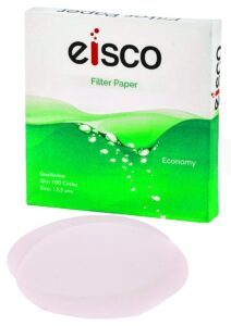 eisco labs qualitative filter paper, 18cm, pack of 100