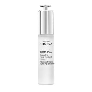 filorga hydra-hyal intensive hydrating & plumping face serum treatment, concentrated with hyaluronic acid for anti aging skin brightening and moisturizing, 1 fl. oz.