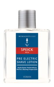 speick men pre electric shave lotion with relaxing lavender oil and a blend of essential oils, natural vegan skin care, 3.4 fluid ounces