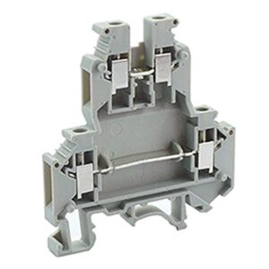 automation systems interconnect asiukk5 2-level din rail terminal block, screw clamp, 6.2 mm, 26 to 10 awg, 30 amp, 600v (pack of 80)