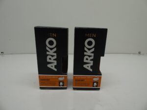 arko men after shave cream comfort, pack of 2, 1.7oz x 2