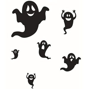 dnven halloween happy little ghosts funny monsters scream wall decals window stickers halloween decorations for kids rooms nursery party 27 inches x 33 inches