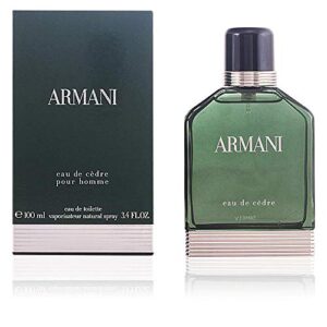 giorgio armani eau de cedre eau de toilette spray, 3.4 ounce