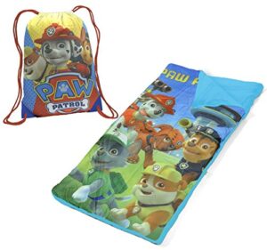 nickelodeon paw patrol drawstring bag with sleeping sack