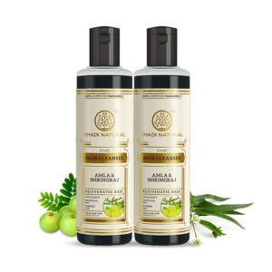 khadi natural herbal amla bhringraj shampoo, 210ml (pack of 2)