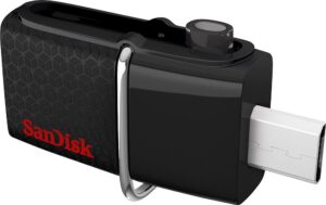 sandisk ultra dual usb flash drive, 32 gb, black (sddd2-032g-a46)