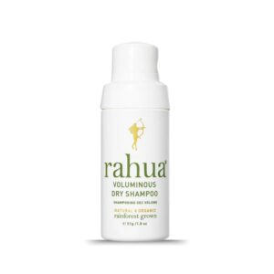 rahua voluminous dry shampoo spray 1.8 fl oz, long lasting dry hair shampoo texture spray for clean hair, styling, instant texture & volume, with nourishing natural, plant-based derived ingredients