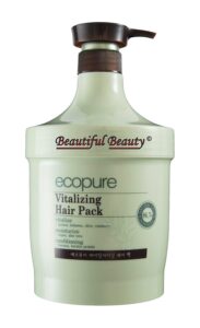 ecopure vitalizing hair pack 1000ml - natural origin ingredients 86.7%