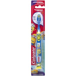 colgate kids extra soft toothbrush with suction cup, minions, 1 count