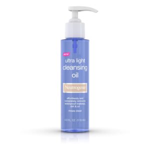 neutrogena ultra-light cleansing oil, 4.0 fluid ounce