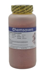 ammonium dichromate, acs, 99.5+%, certified, 500g