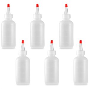 6pcs plastic condiment squeeze bottles - 120ml empty bottles for liquid plastic bottles with caps squeeze bottles 4 oz ketchup bottle - paint squeeze bottles empty squeeze bottle plastic sauce bottle