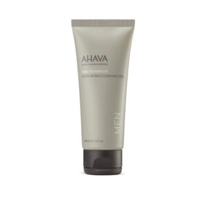 ahava men's exfoliating cleansing gel - helps against clogged pores, smoothes & cleans, refreshes & energizes the skin with exclusive osmoter & antioxidant botanic complex: g-force, 3.4 fl.oz