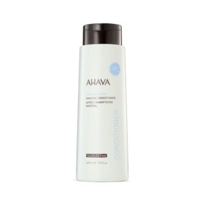 ahava dead sea mineral conditioner - gentle scalp-friendly conditioner for all hair types, softens, shines, hydrates & nourishes, enriched with exclusive osmoter, calendula & aloe vera, 13.5 fl oz