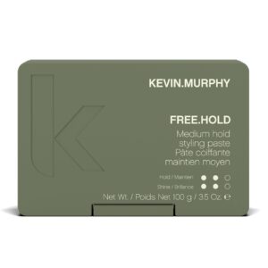 kevin.murphy free.hold - hair styling paste - for all hair types - medium hold - hair breakage prevention - hair styling product - paraben free hair care - 100 g / 3.5 oz