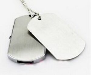 silicon flash drive : 8gb metal pen drive dog tag necklace model usb flash drive 2.0 pen stick