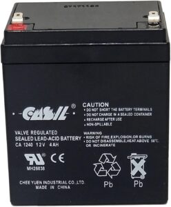 casil ca-1240 12v 4ah ups battery replaces 4ah ritar rt1240h, rt 1240h