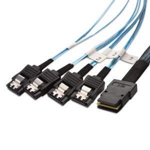 cable matters internal mini sas to sata cable 3.3 feet (sff-8087 to sata forward breakout)