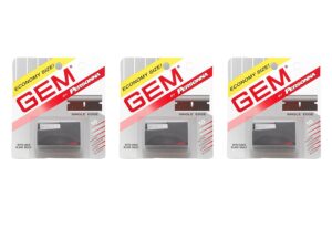 gem personna single edge stainless steel blades with used blade vault, 10-count packages (pack of 3)