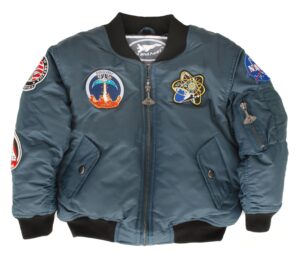 up and away boys' space shuttle jacket 3 toddler blue