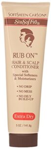 softsheen-carson sta-sof-fro rub on hair & scalp conditioner, extra dry, 5 oz