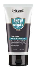 nicel men's shave in the shower gel, 5 oz.