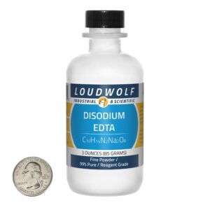 disodium edta/fine powder / 3 ounces / 99% pure reagent grade