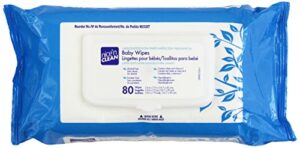 nice 'n clean baby wipes soft-pack with aloe - unscented, hypoallergenic, 80 wipes (pack of 12)