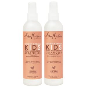 hair detangler spray for kids: formulated with certified organic coconut oil and shea butter, this detangling spray is the perfect solution for managing your child’s wild, unruly hair.