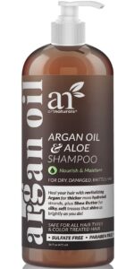 artnaturals moroccan argan oil shampoo - (16 fl oz / 473ml) - moisturizing, volumizing sulfate free shampoo for women, men and teens - used for colored and all hair types, anti-aging hair care