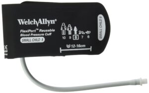 welch allyn reuse-08-1sc flexiport reuseable blood pressure cuffs with screw-type connector, small child, size 8